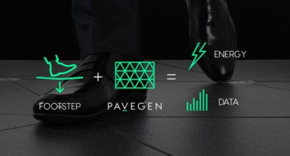 These floor tiles harvest the kinetic energy from human footsteps ...