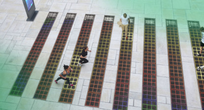 These floor tiles can generate electricity from people's steps ...