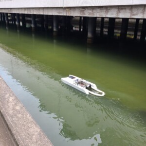 An AI-enabled robotic boat that collects marine plastic waste in rivers - Sustainable Avenue